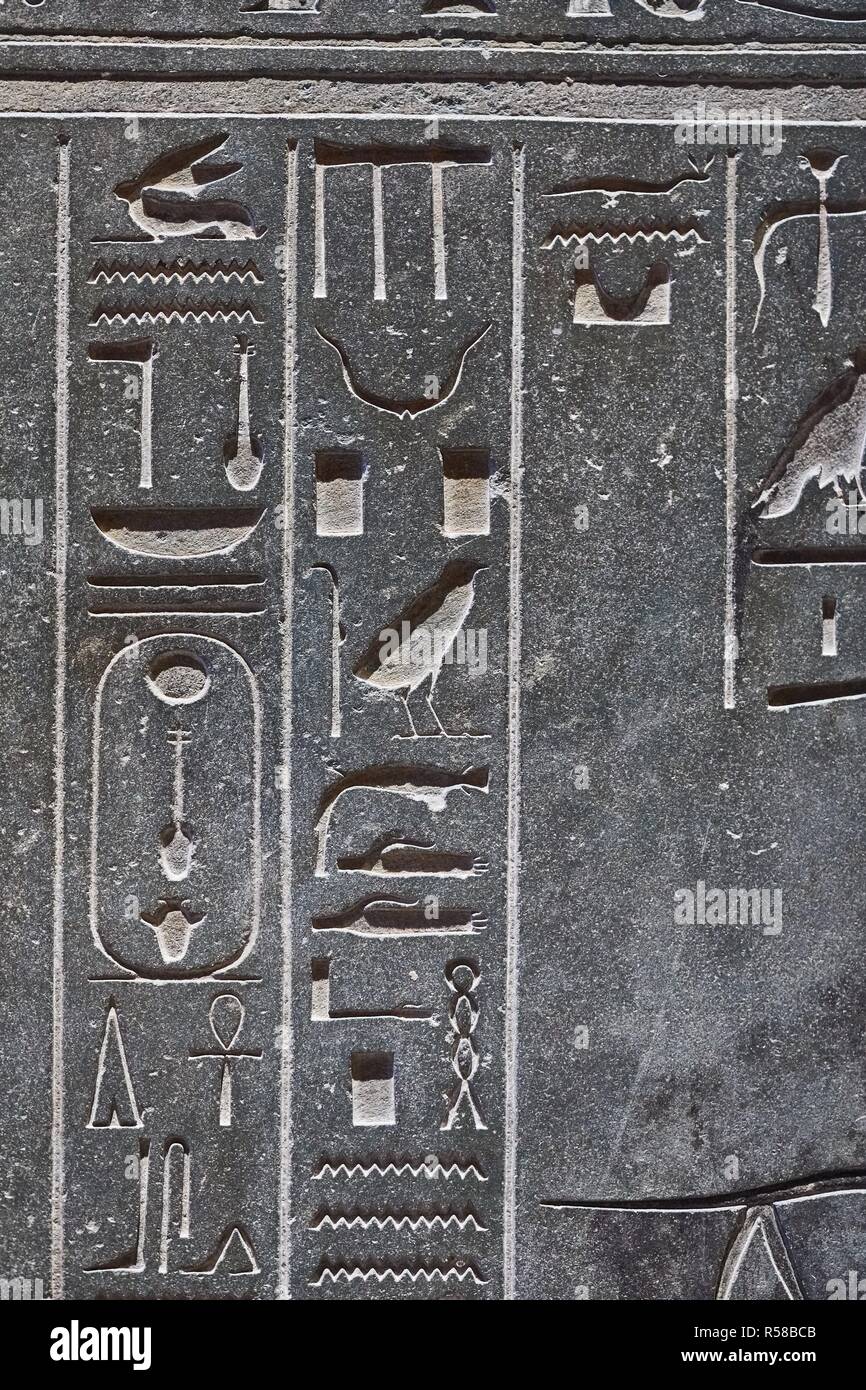 Ancient Hieroglyphic Script Stock Photo - Alamy