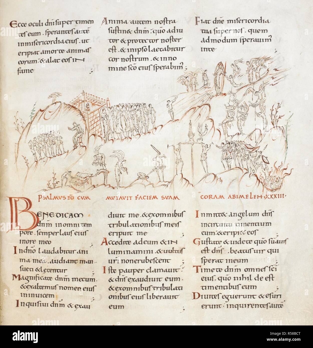 Psalm 33: The martyrdoms of Peter, Paul and Lawrence (below), with ...