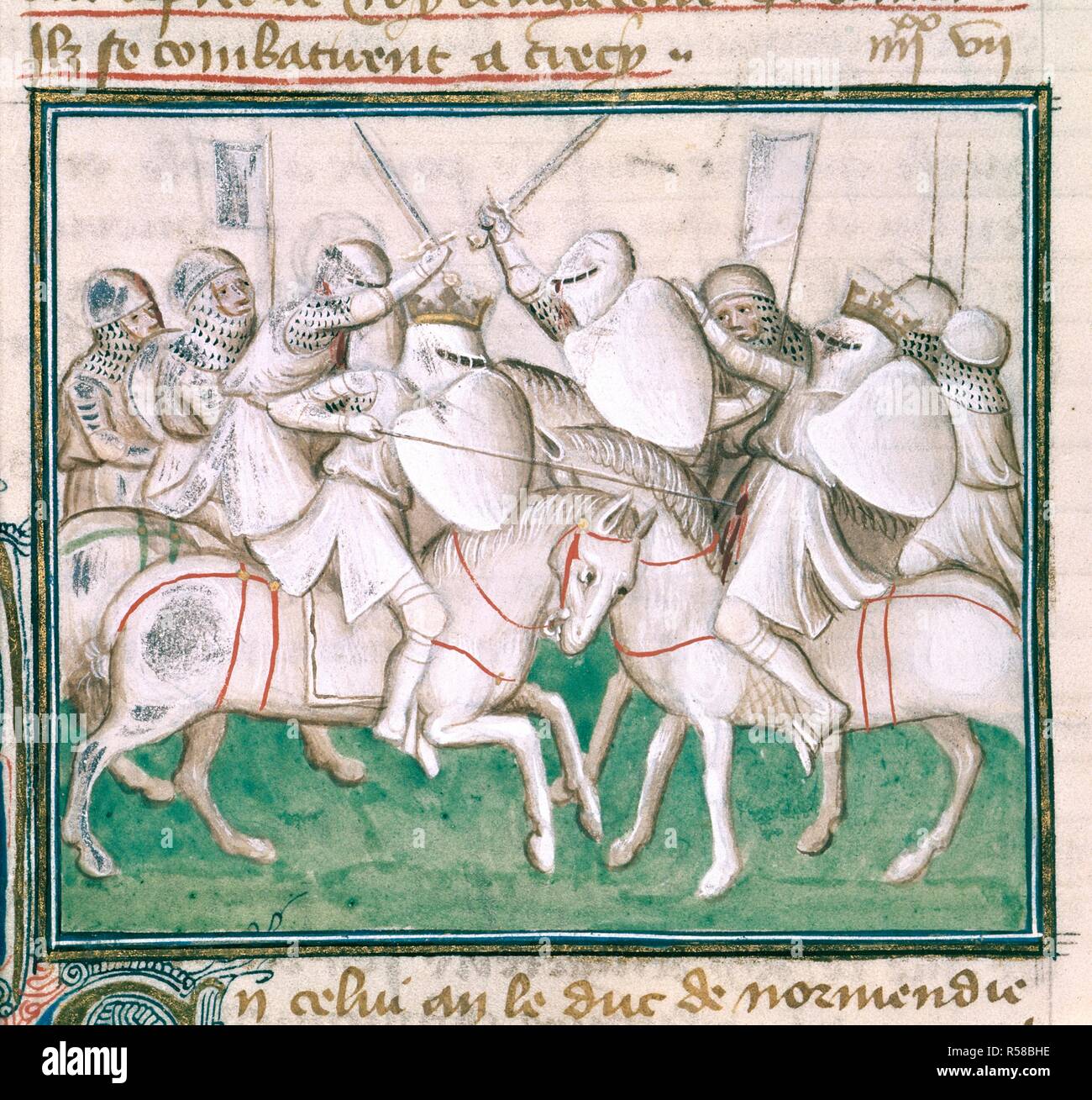 French cavalry 14th century hi-res stock photography and images - Alamy