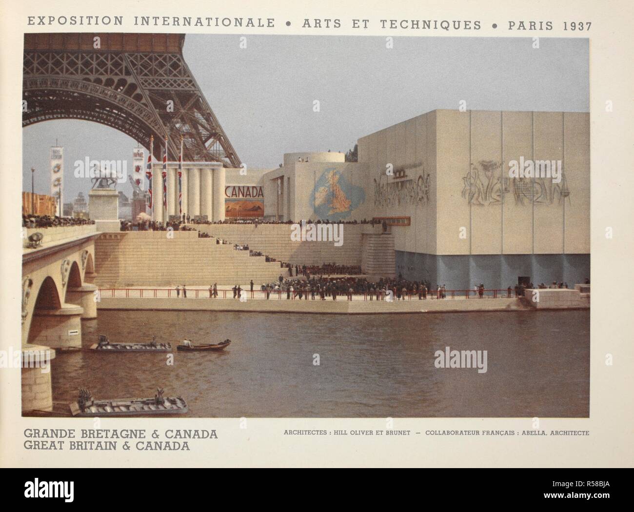 The British and Canadian pavillion. Exposition internationale des arts ...
