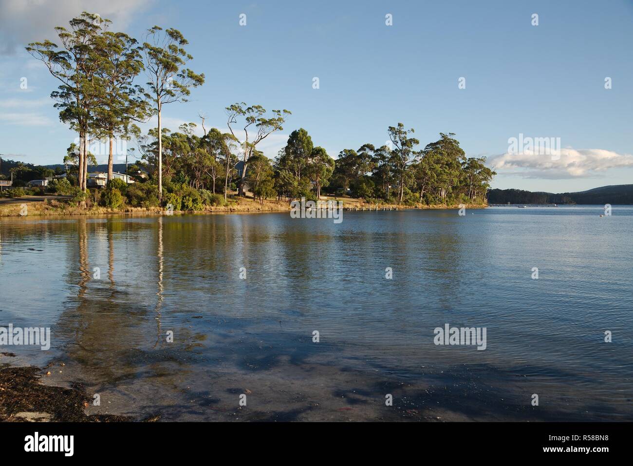 Seaside bay in Tasmania Stock Photo - Alamy