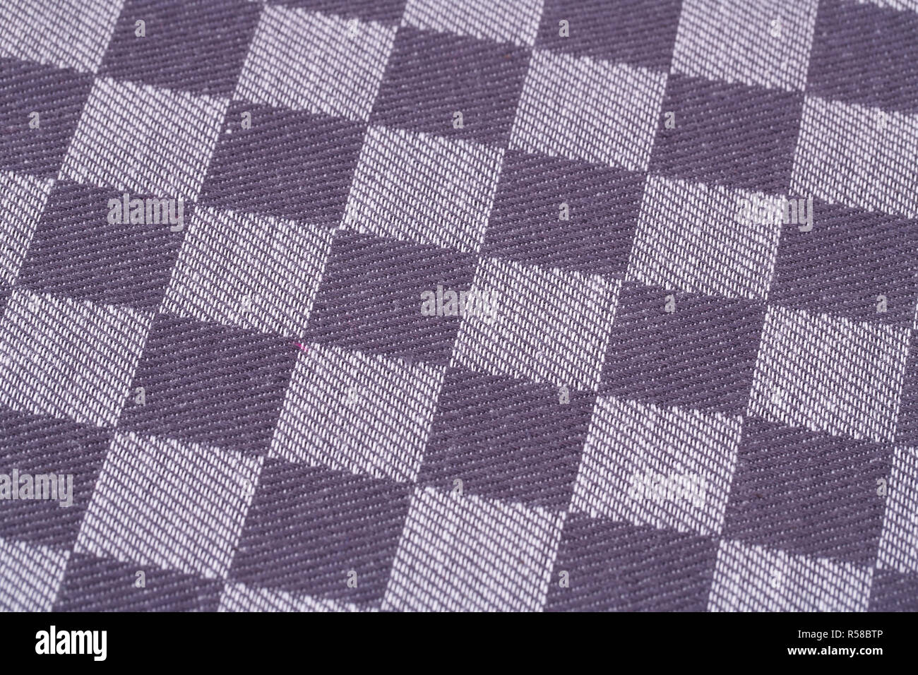 Checkered tablecloth texture as a background, closeup picture Stock ...