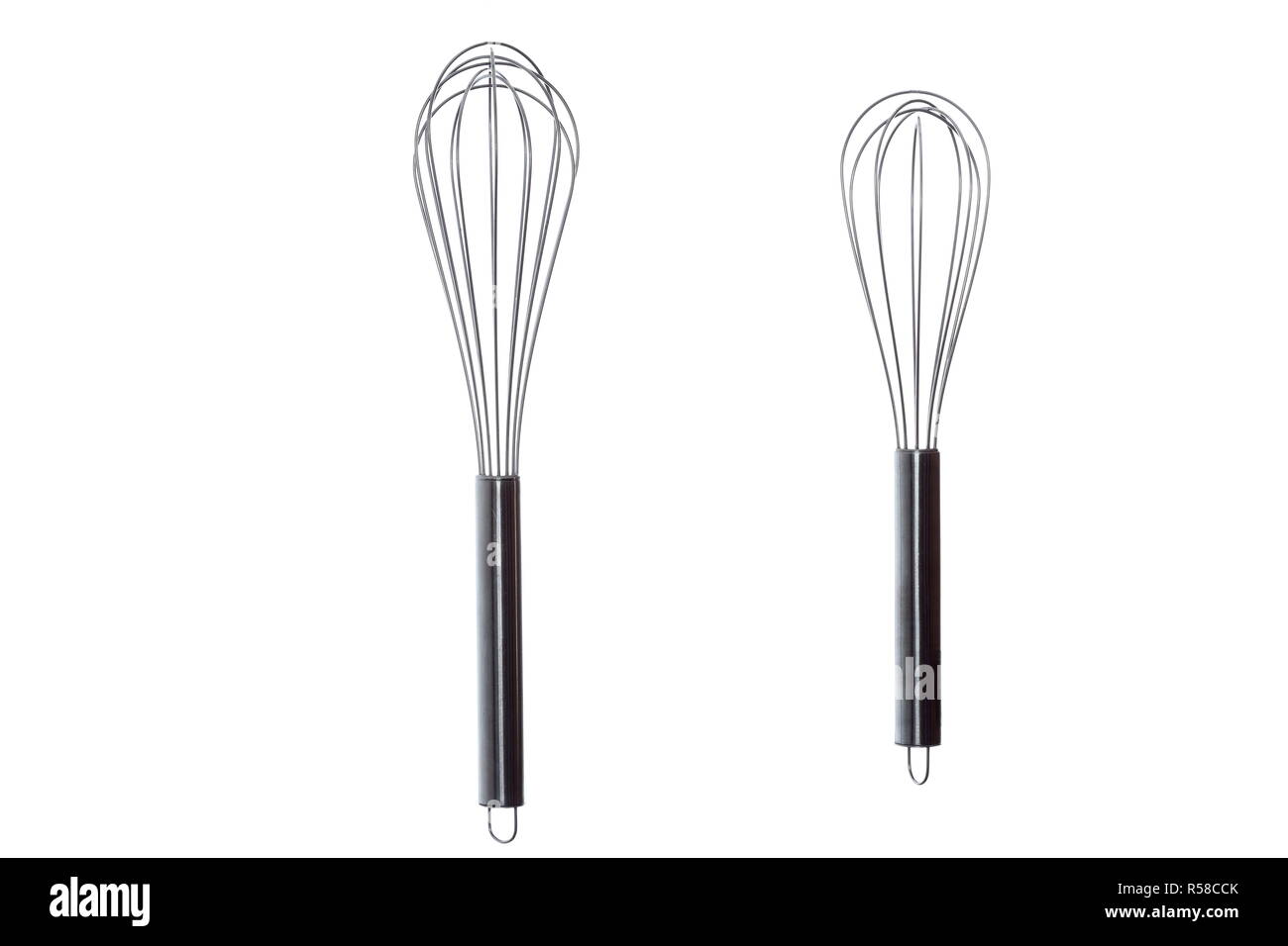 two whisk made of metal Stock Photo - Alamy