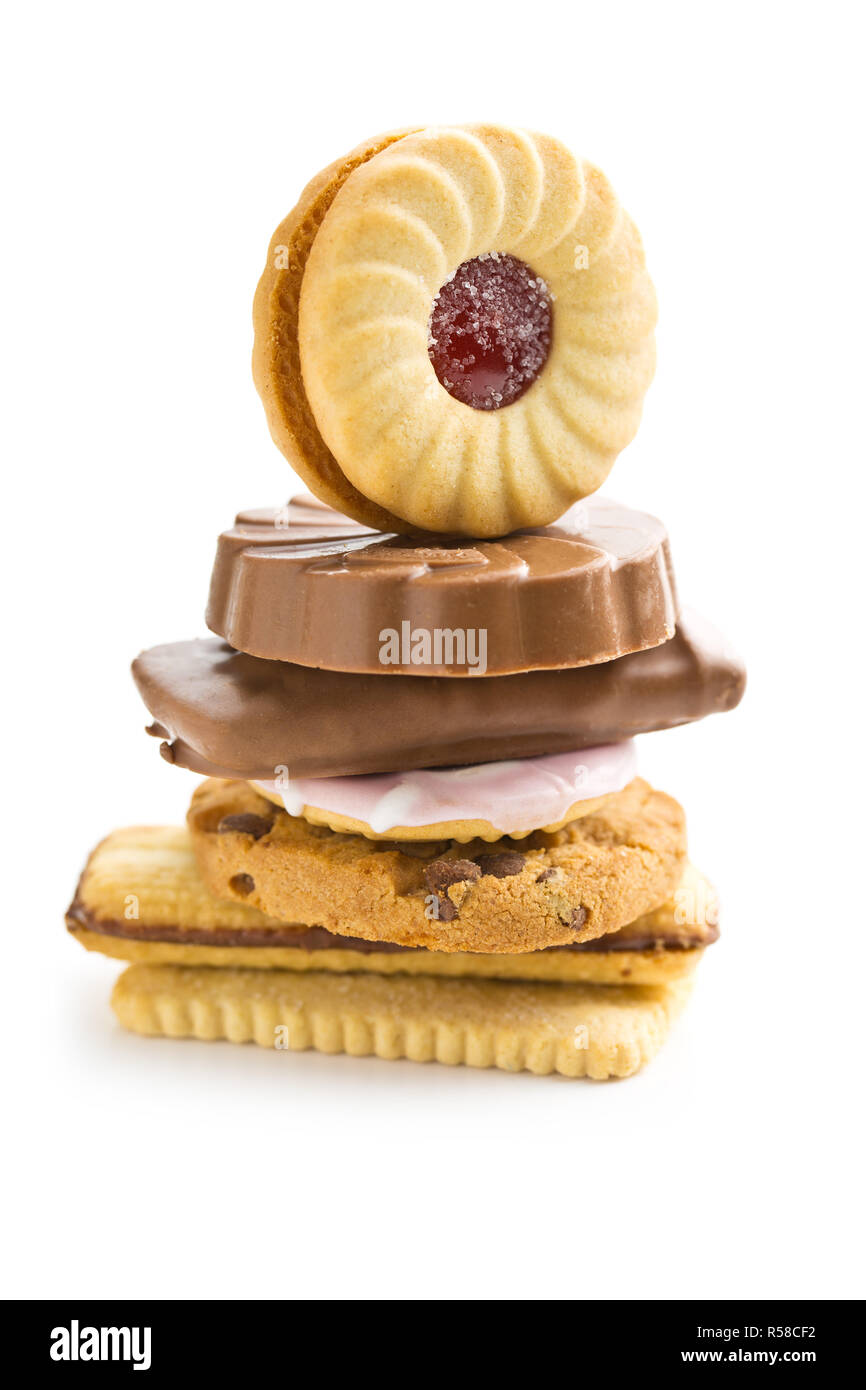 Various sweet biscuits Stock Photo - Alamy