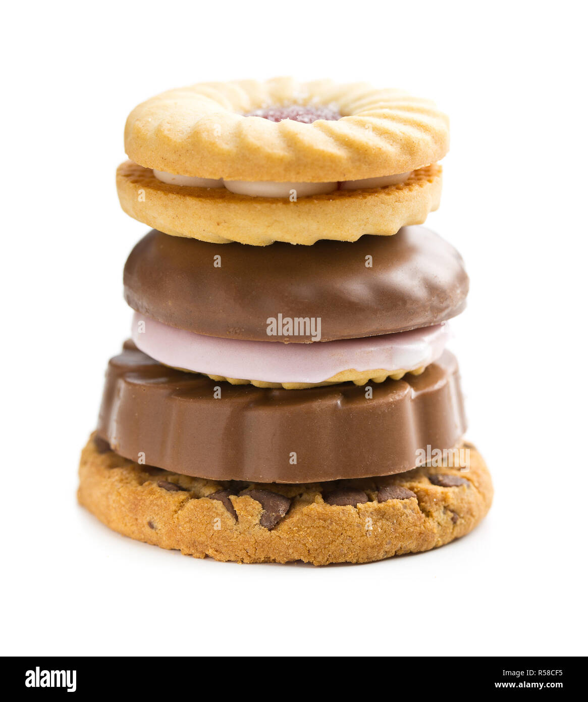 Various sweet biscuits Stock Photo - Alamy