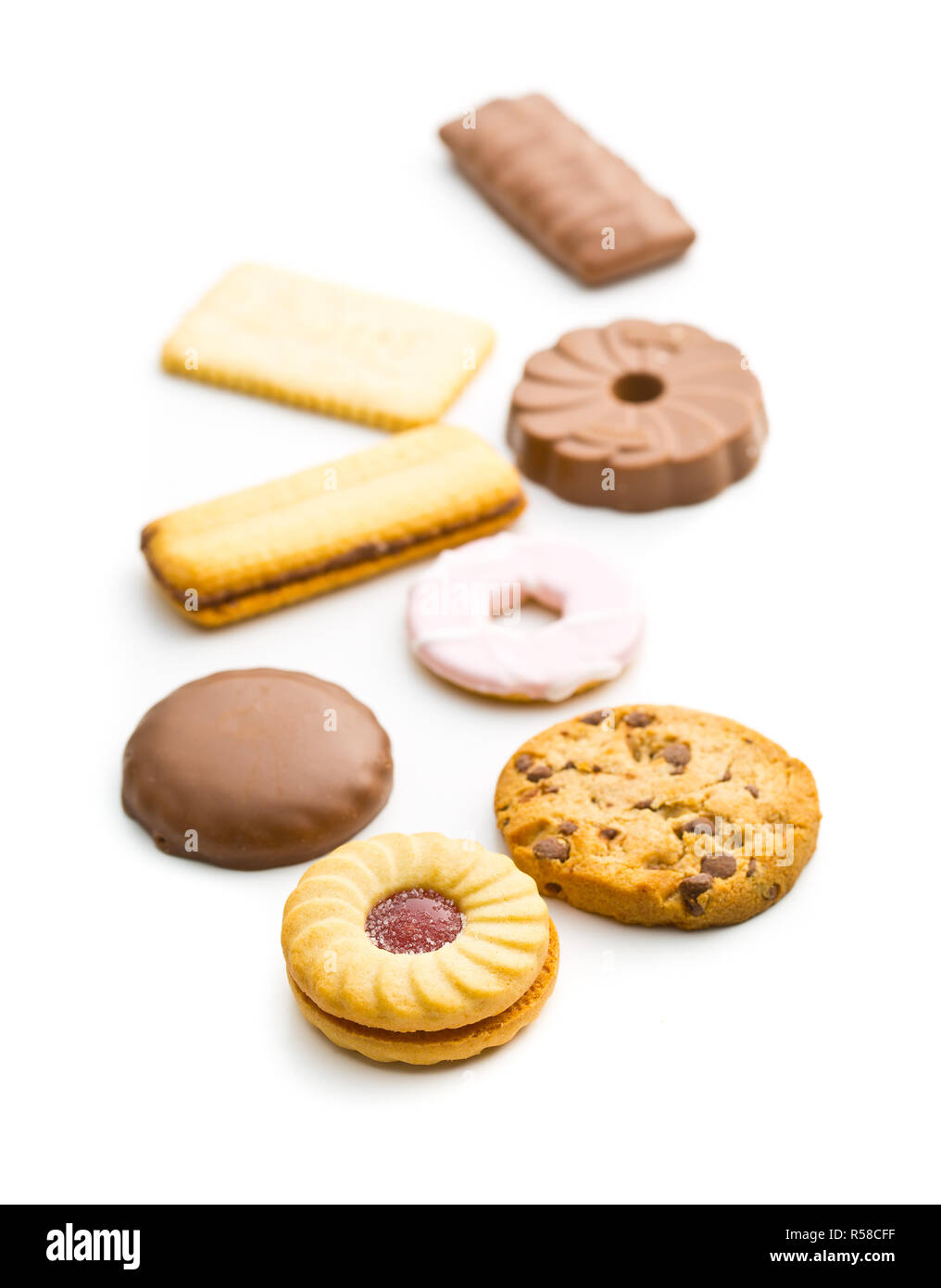 Various sweet biscuits Stock Photo - Alamy