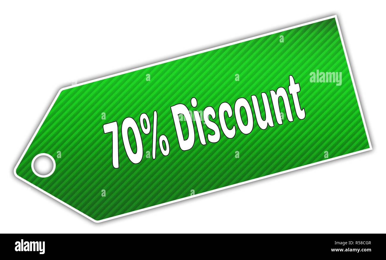 70 percent discount icon hi-res stock photography and images - Alamy