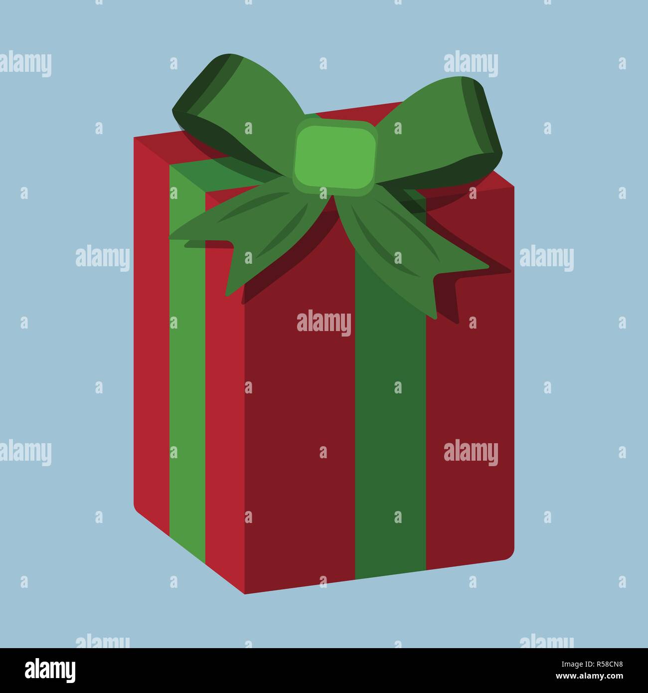 Gift XMas icon. Cartoon style. Vector Illustration for Christmas day ...