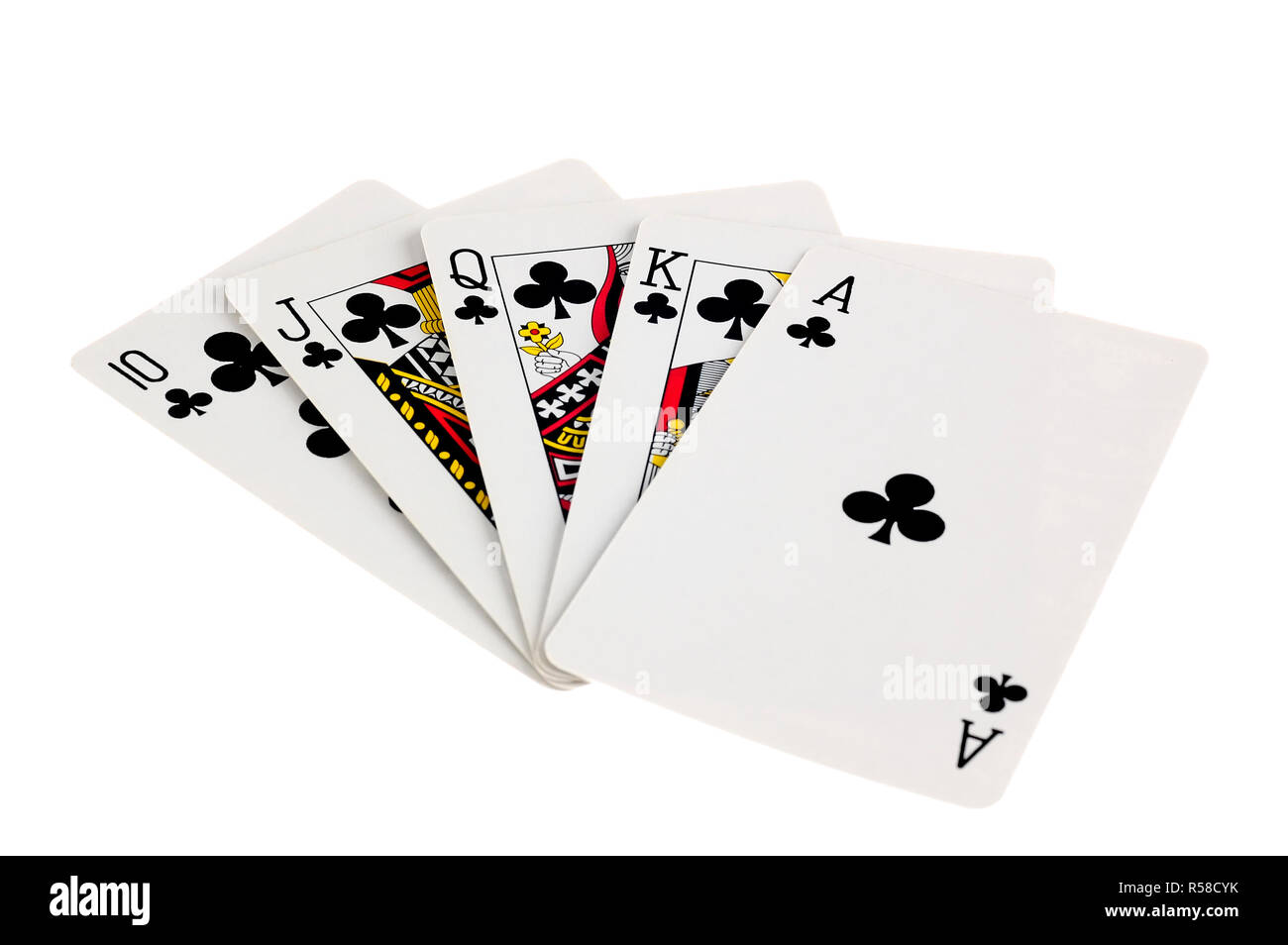 Club Royal Flush Stock Photo - Alamy