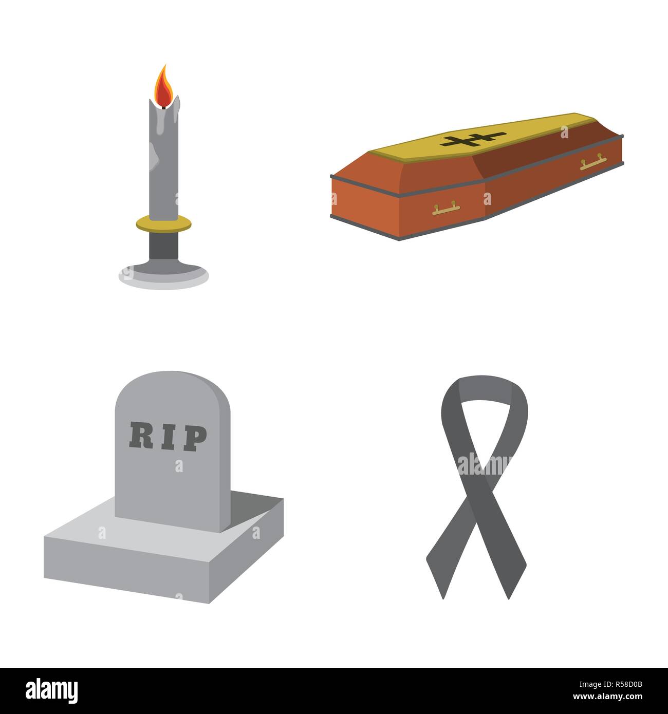 Funeral Service Cartoon Stock Photos & Funeral Service Cartoon Stock ...