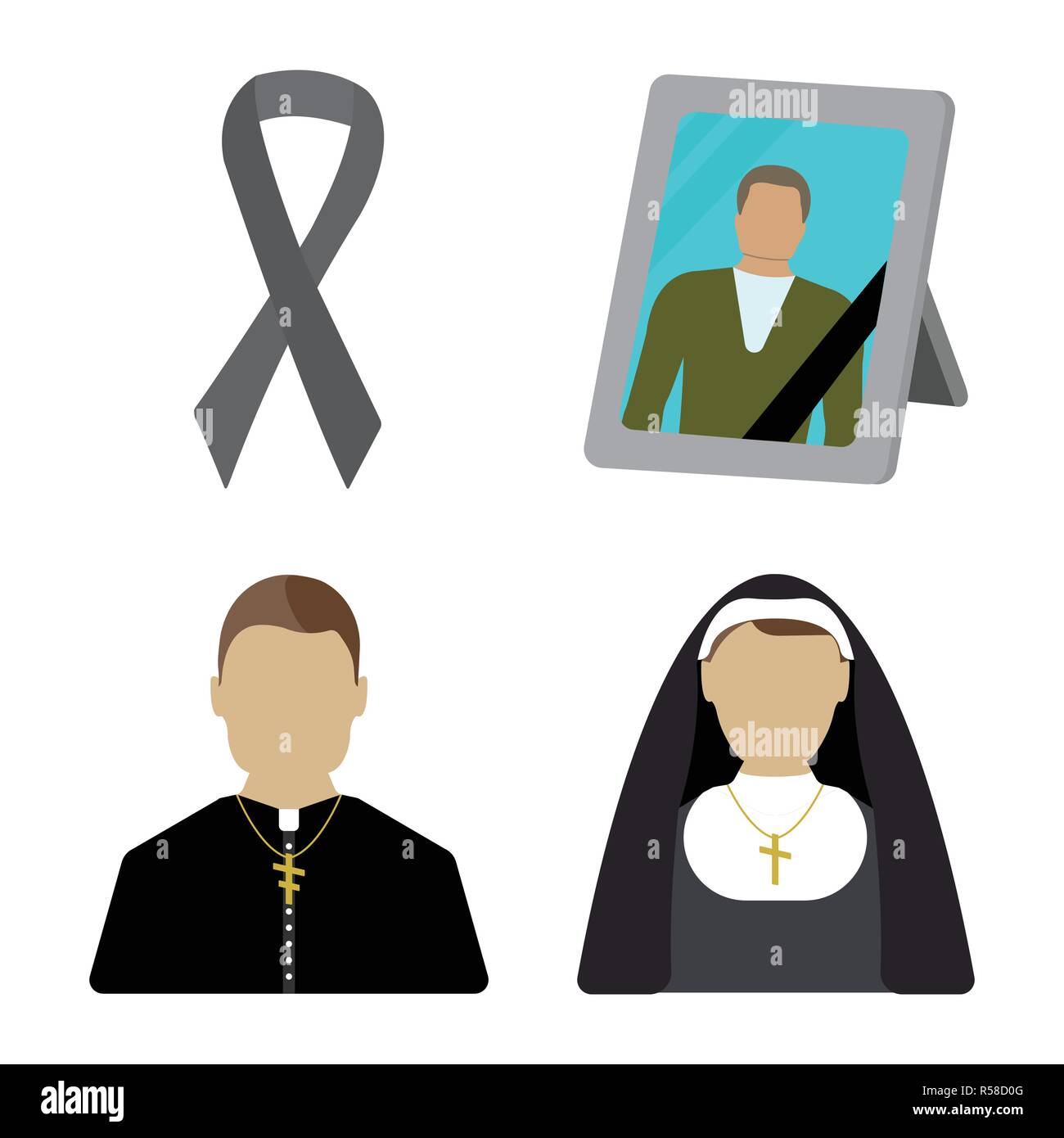 Funeral Service Cartoon Stock Photos & Funeral Service Cartoon Stock ...