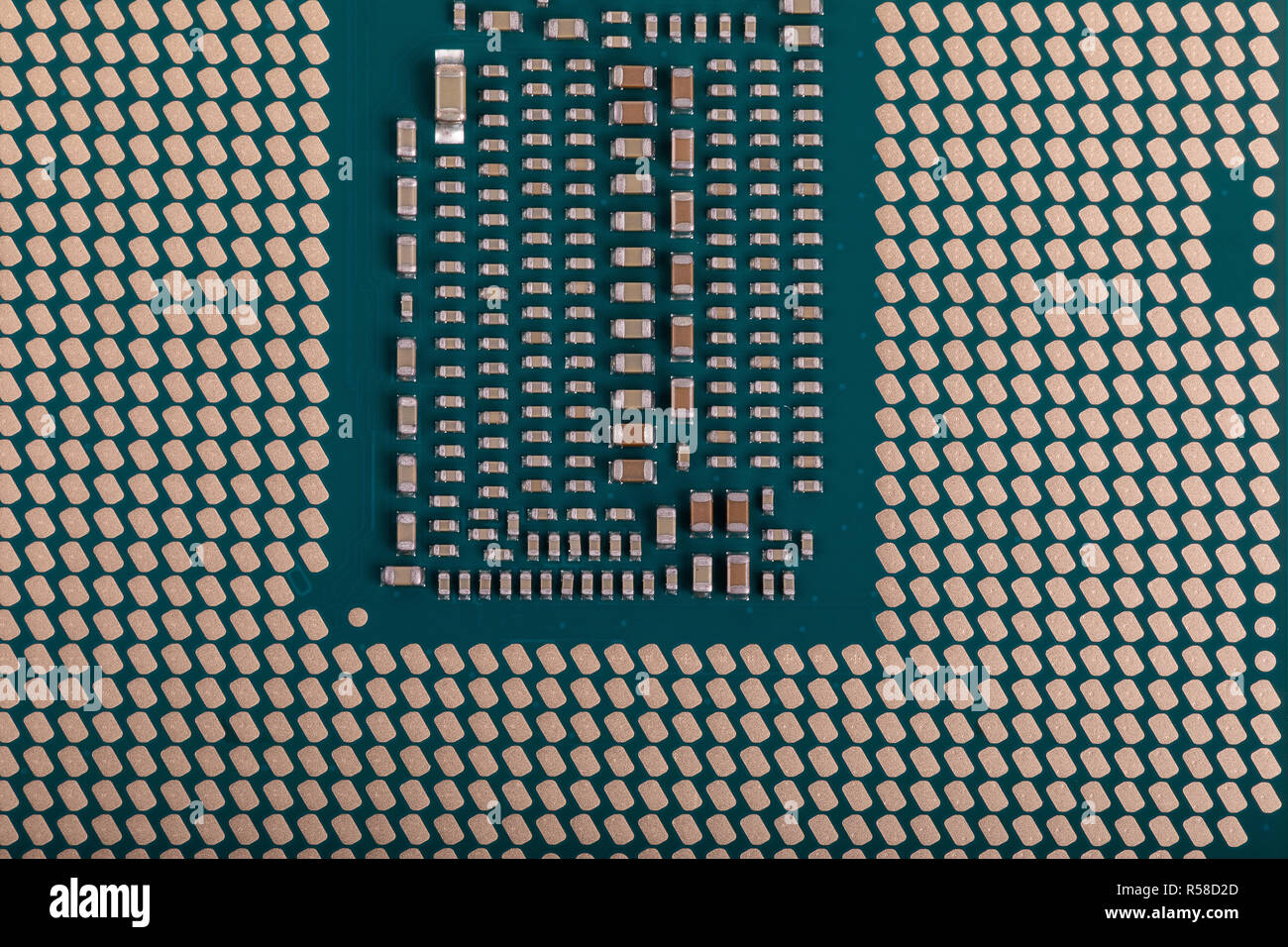 Modern computer x86 processor 9th generation, modern central processing unit (CPU), isolated on ...
