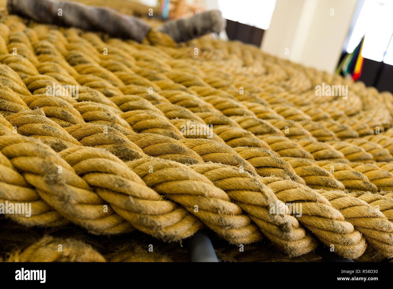 Big Rope texture Stock Photo - Alamy