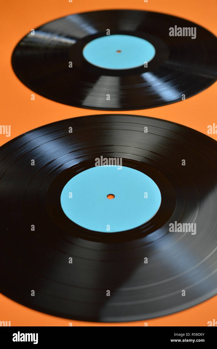 Colour vinyl records background hi-res stock photography and images - Alamy