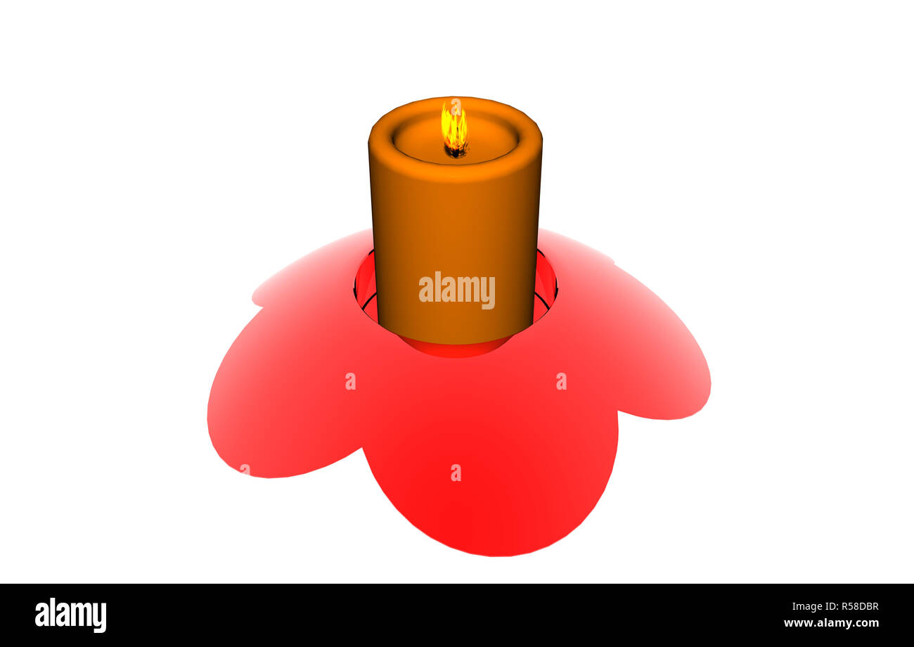 candle in metal stand free Stock Photo - Alamy