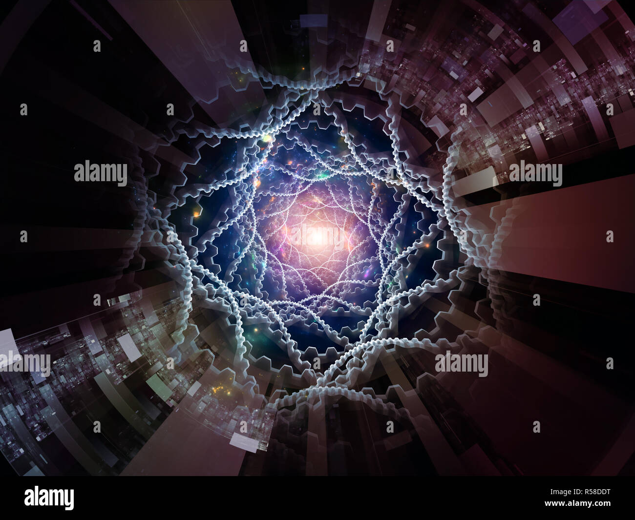 Acceleration of Space Emitter Stock Photo - Alamy