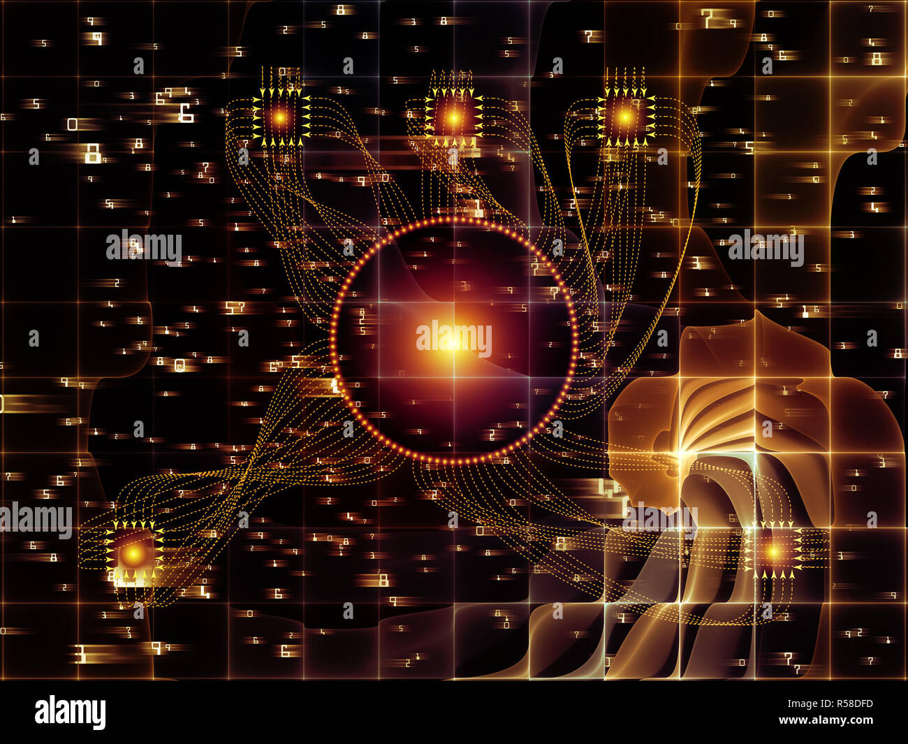 Advance of Technology Links Stock Photo - Alamy