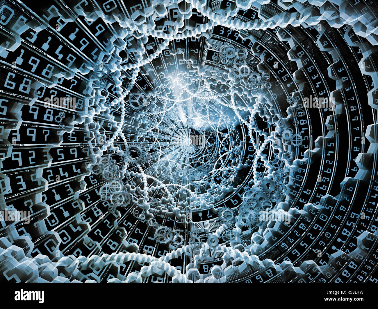 Conceptual World of Numbers Stock Photo - Alamy