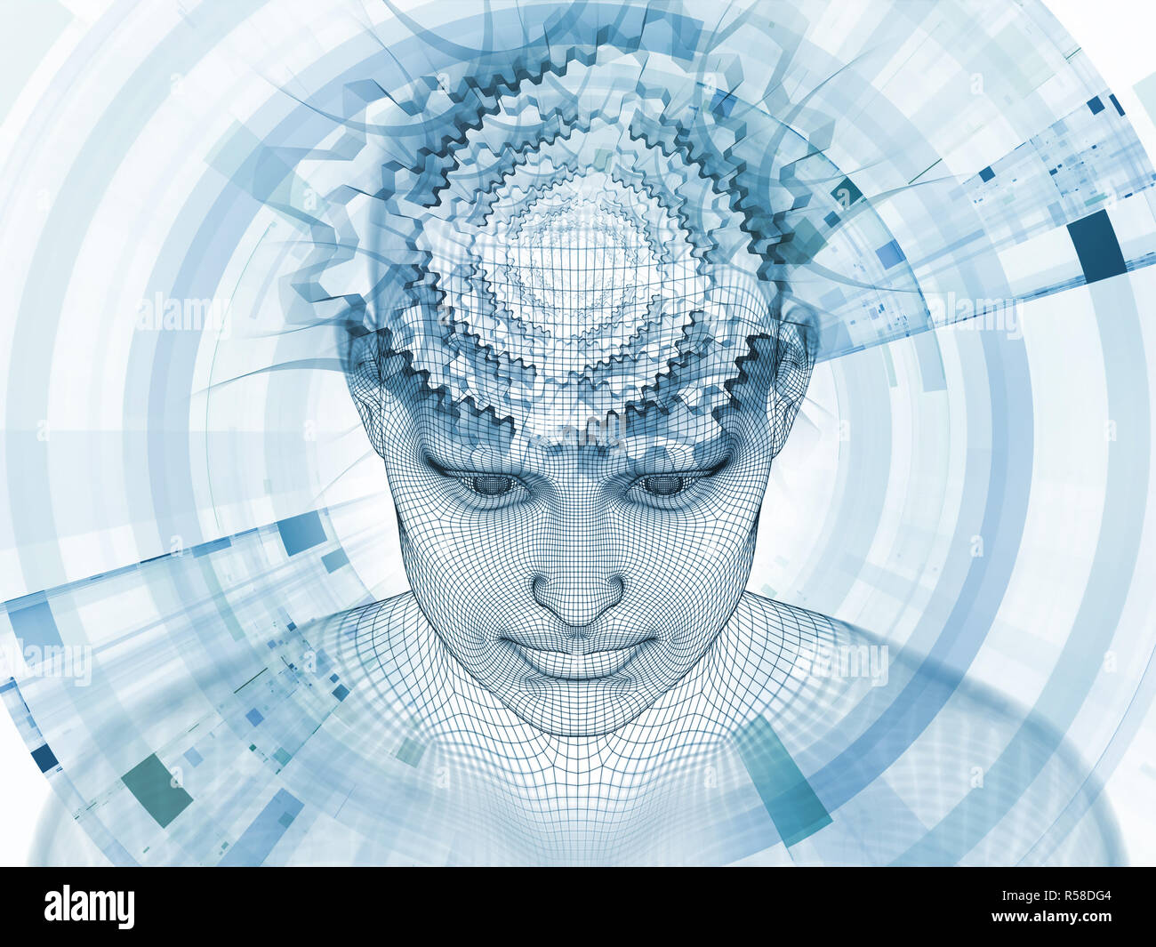 Digital Life of the Mind Stock Photo - Alamy