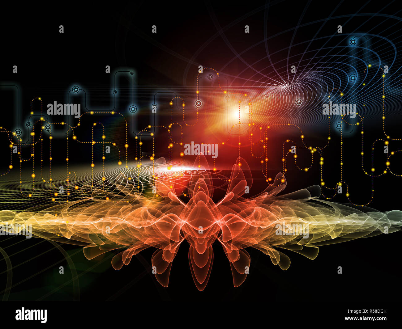 Propagation of Data Transfers Stock Photo - Alamy