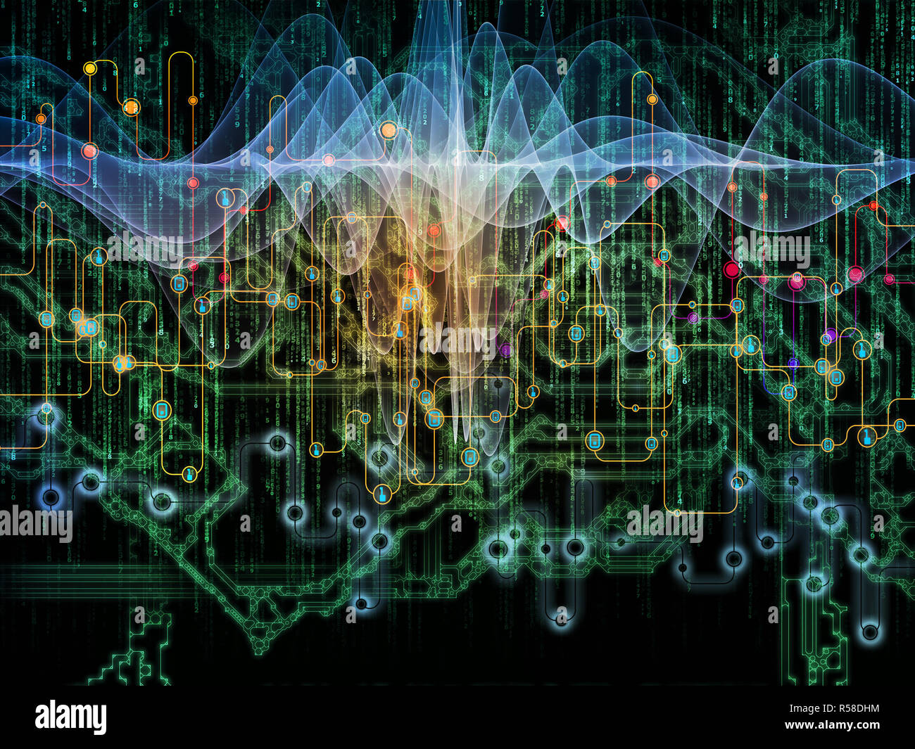 Magic of Data Transfers Stock Photo - Alamy