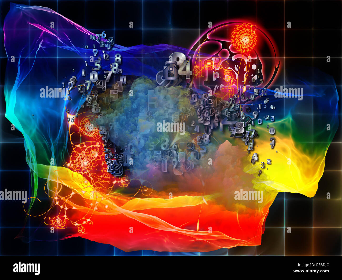 Petals of Math Visualization Stock Photo - Alamy