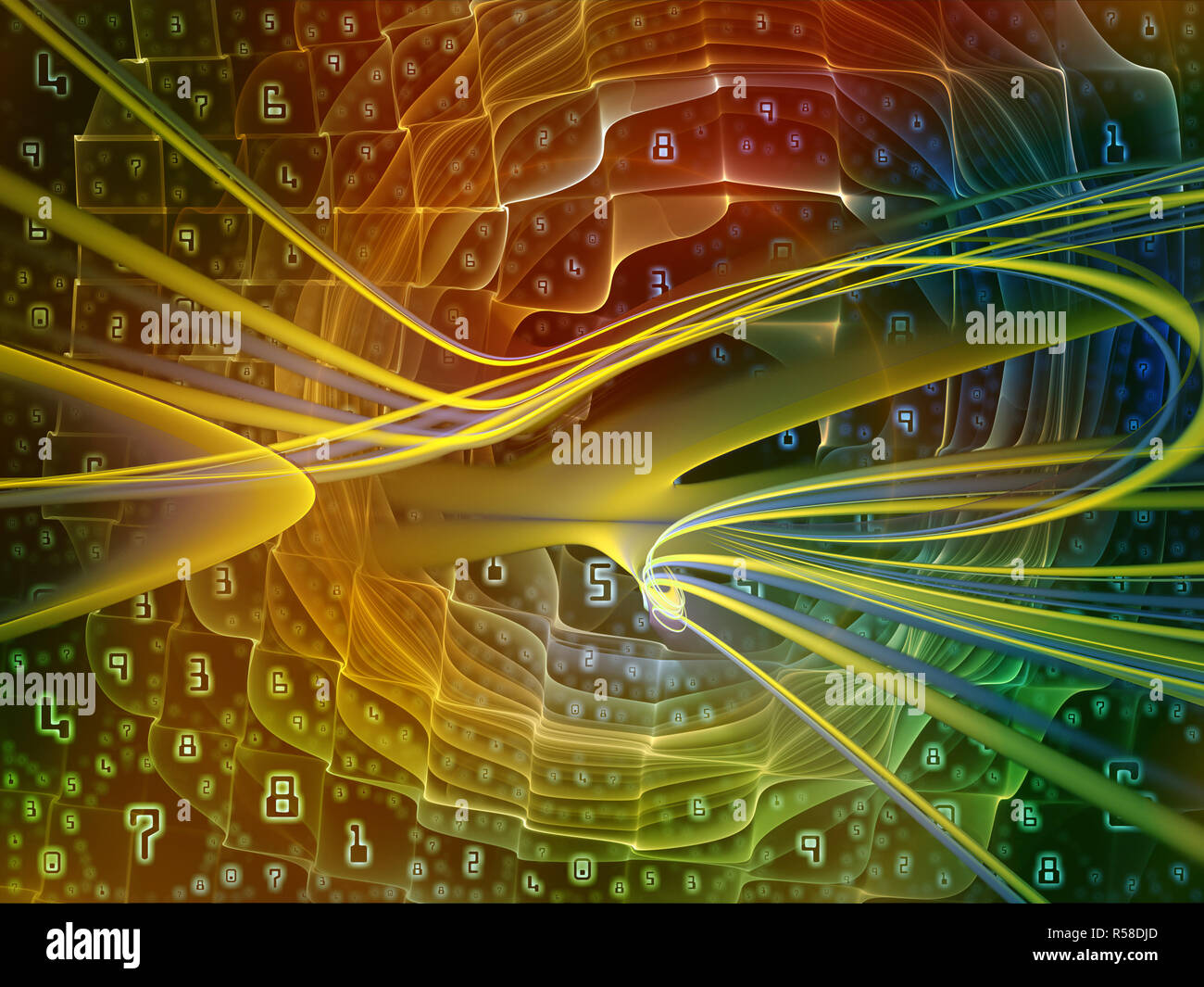 Processing Digital World Stock Photo - Alamy