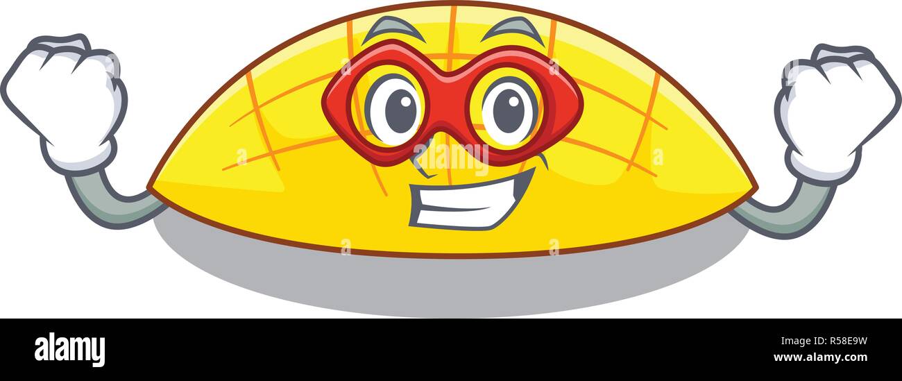 Super hero mango slices on the over cartoon Stock Vector Image & Art ...