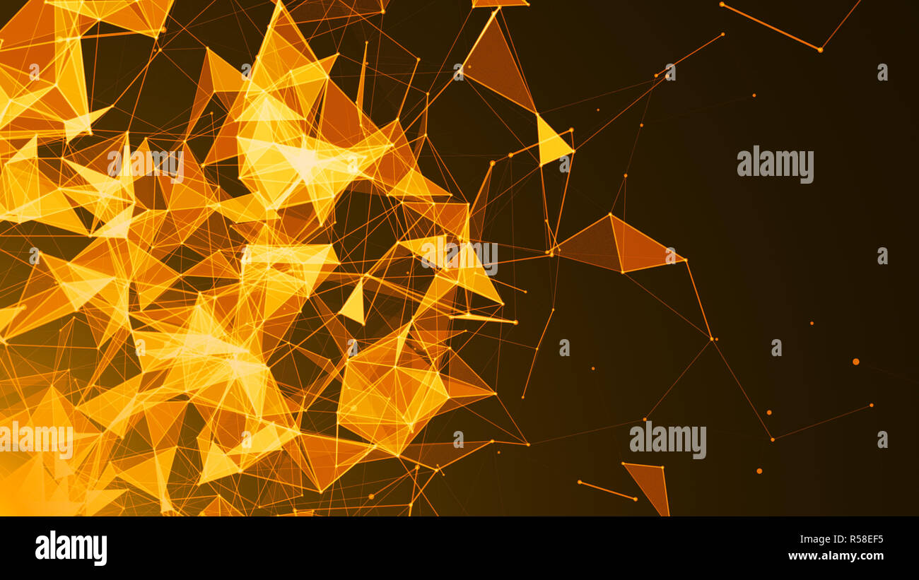 Abstract Plexus Background. Hi Tech Digital Background Stock Photo - Alamy