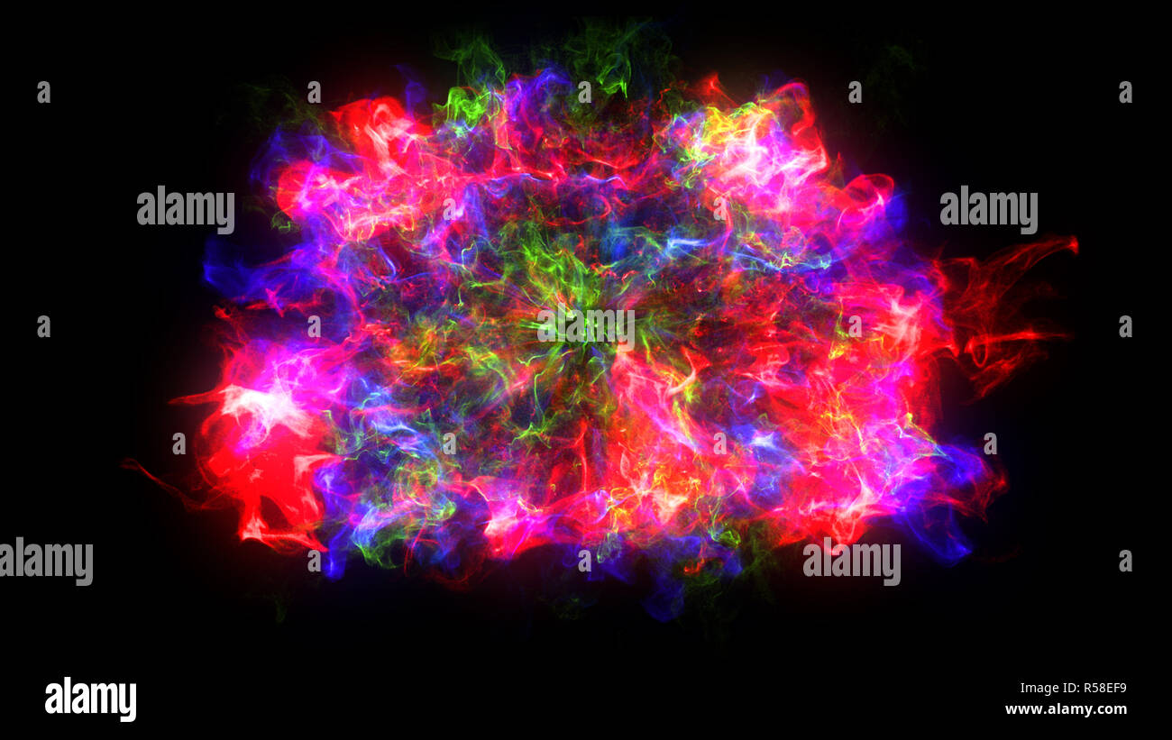 Abstract background with Shockwave explosion on black backdrop Stock ...