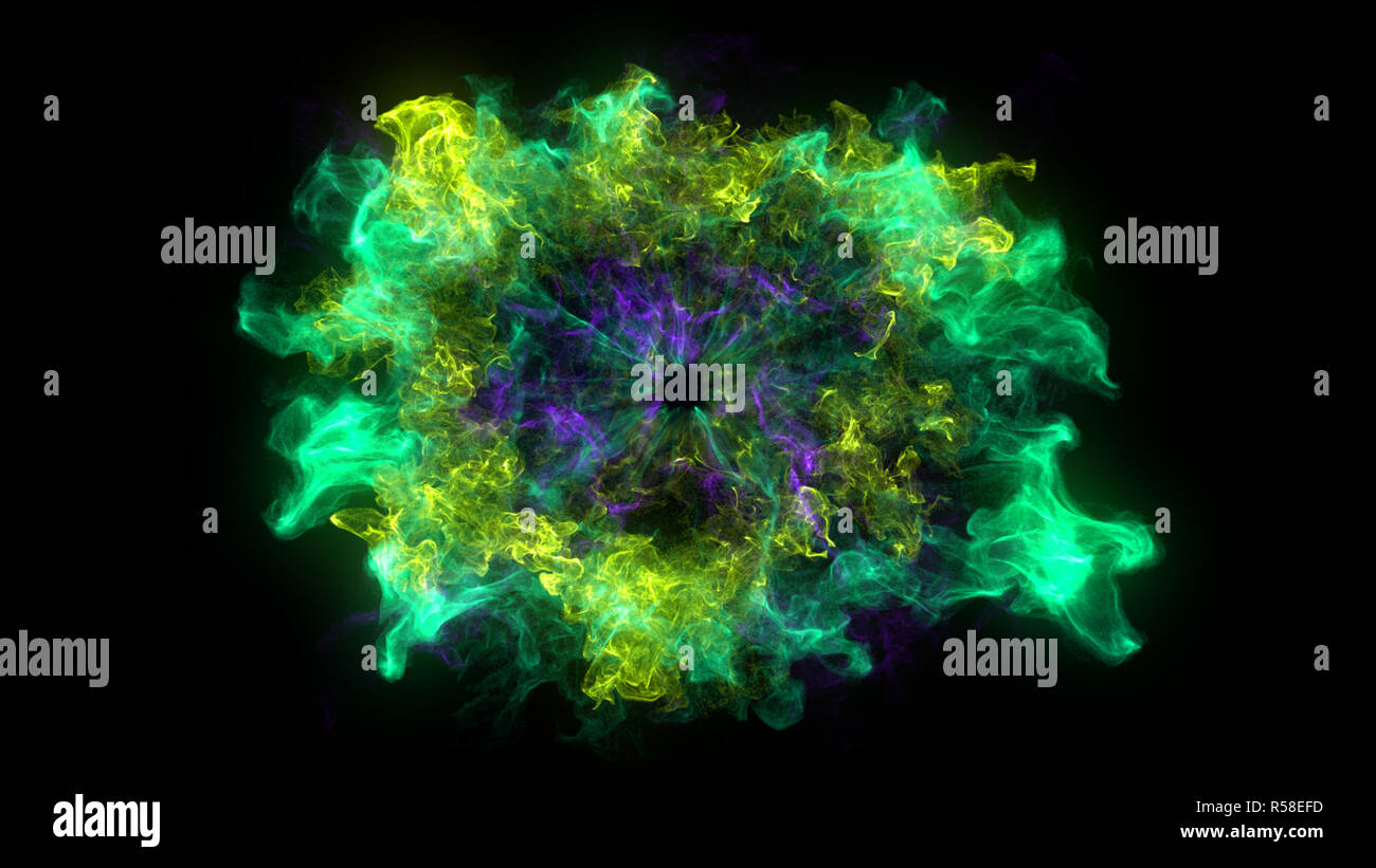 Abstract background with Shockwave explosion on black backdrop Stock ...