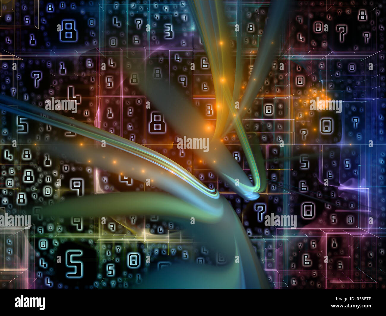 Metaphorical Digital World Stock Photo - Alamy