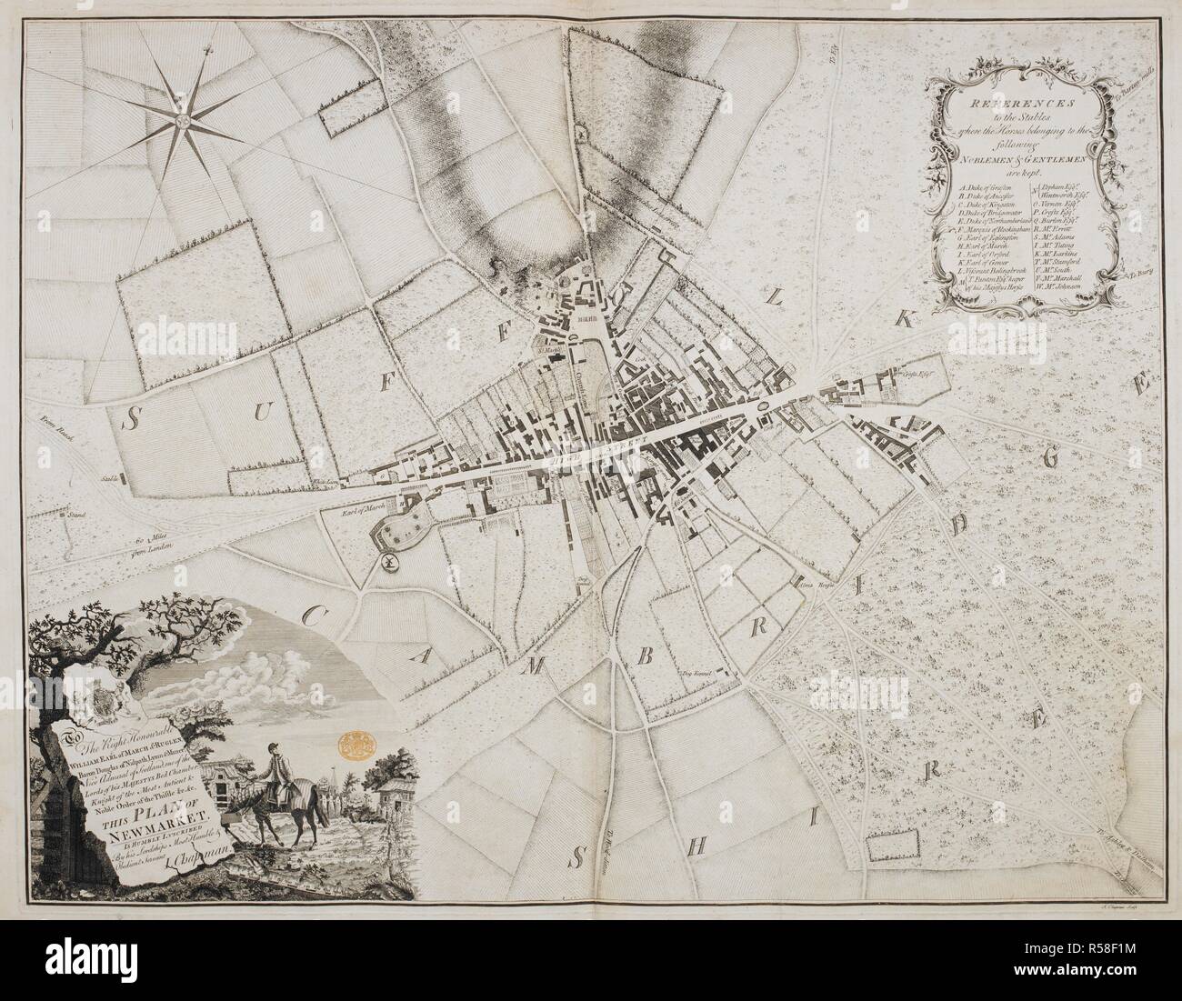 A plan of Newmarket. A Plan of the Town of Newmarket. Source: Maps K ...