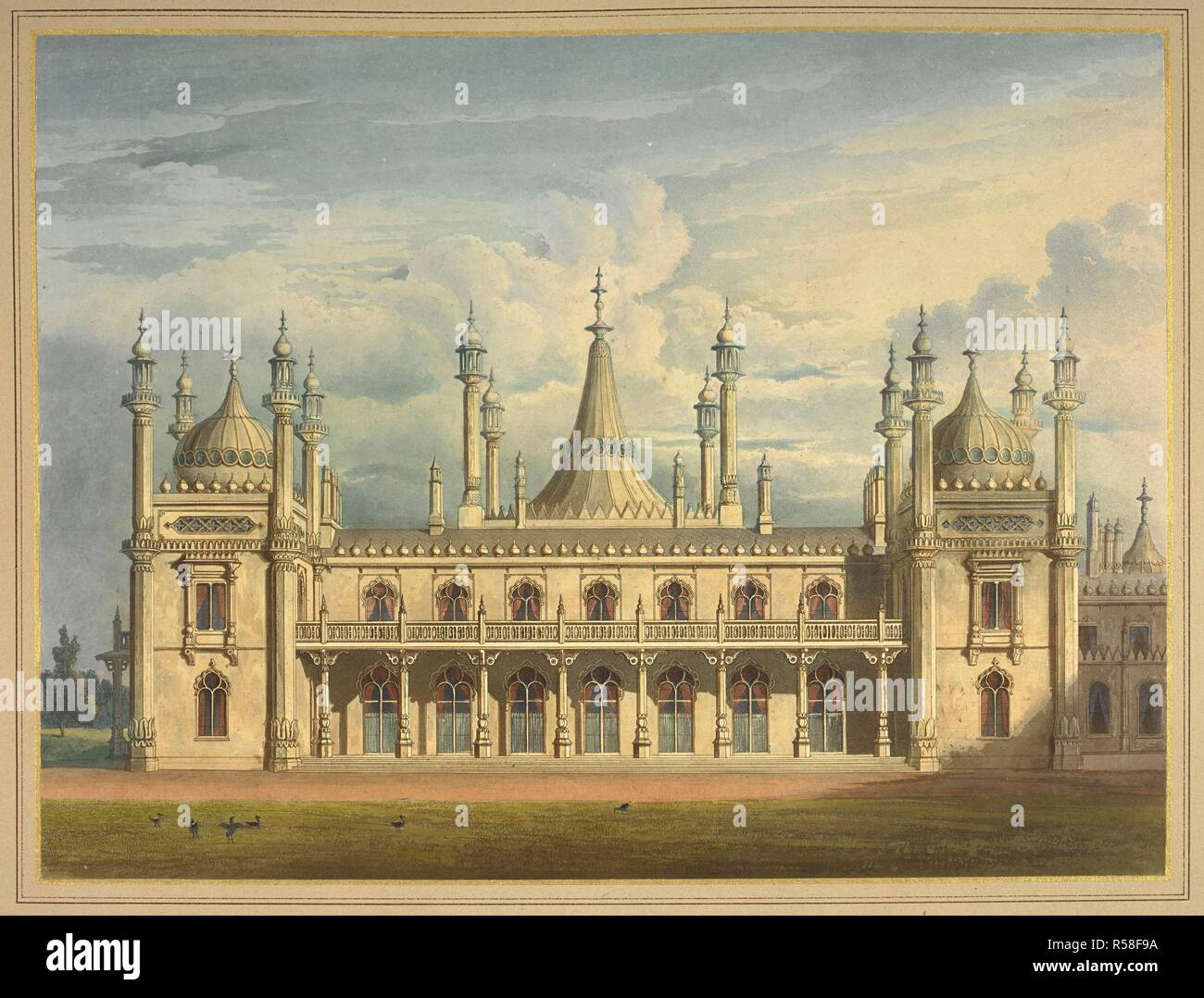 View of the Royal Pavilion at Brighton. The Royal Pavilion at Brighton ...