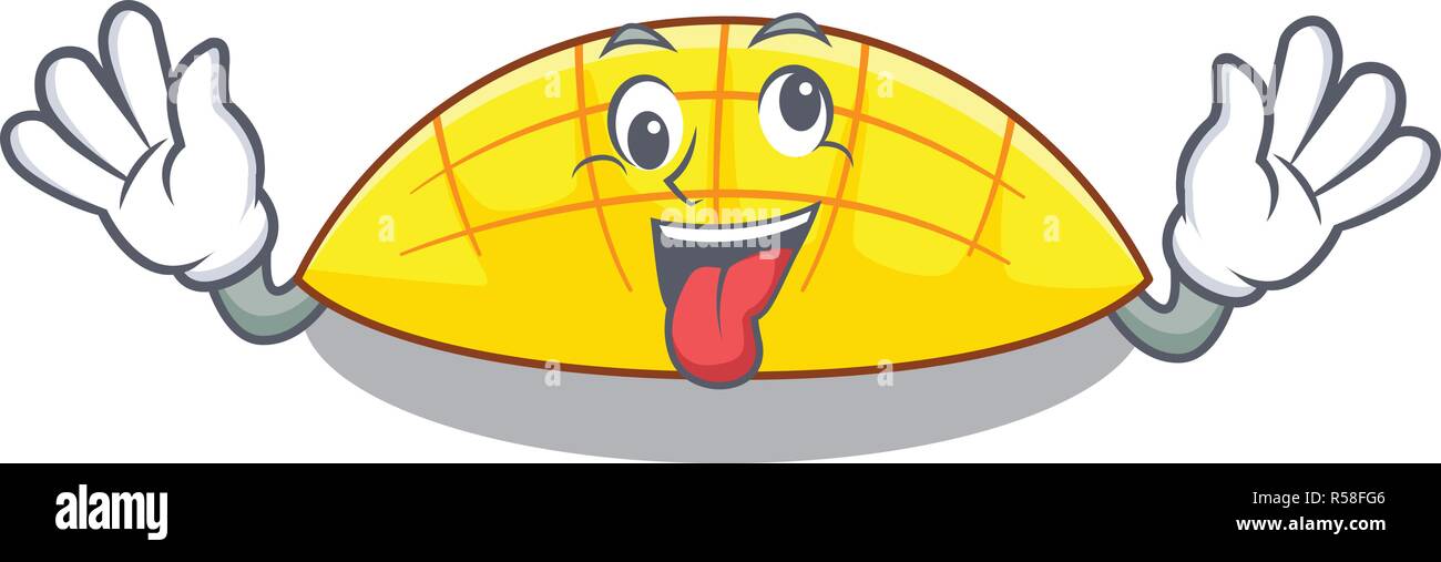 Crazy slices mango on with cartoon funny Stock Vector Image & Art - Alamy