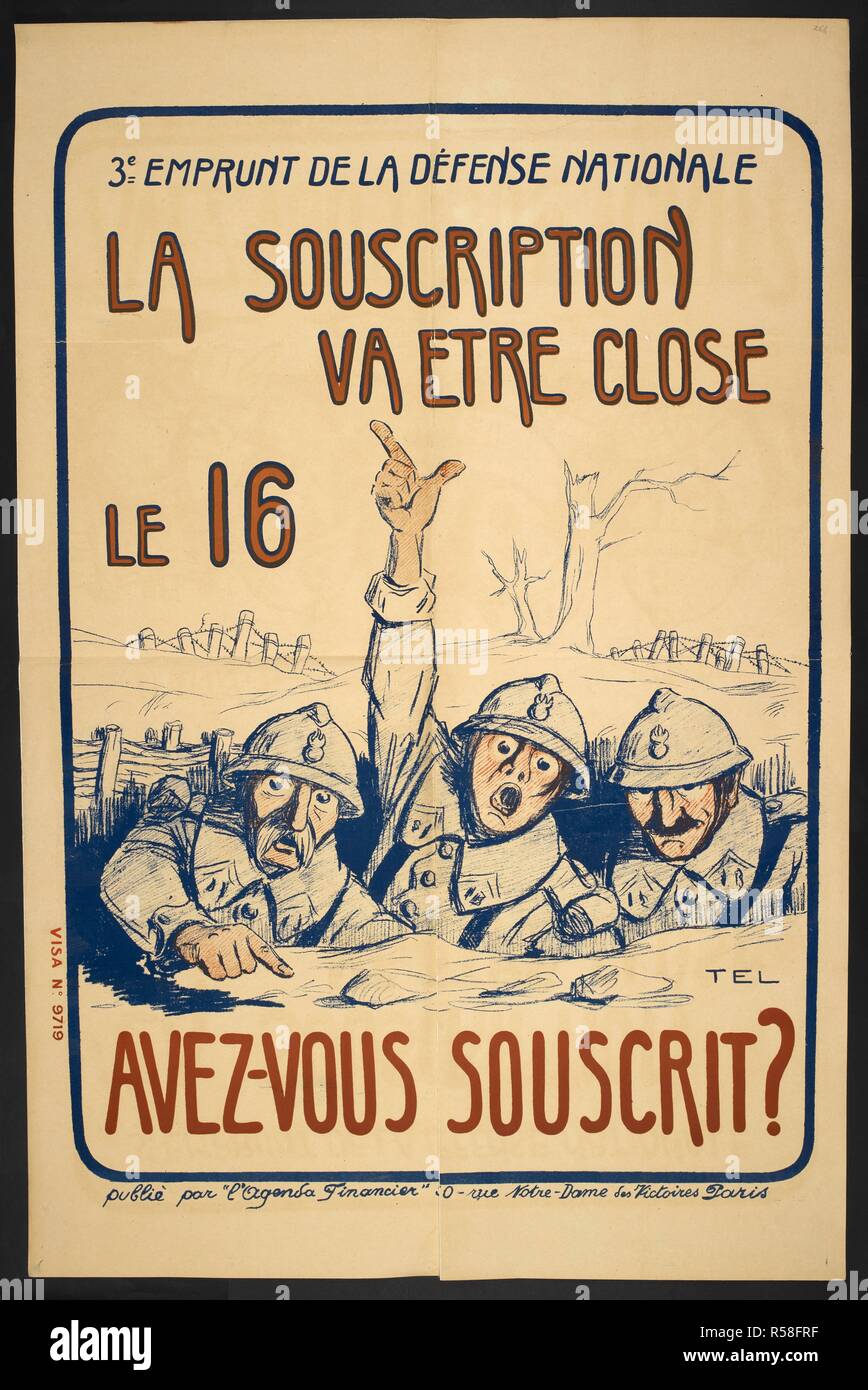 A recruitment poster depicting French soldiers. . [A collection of ...