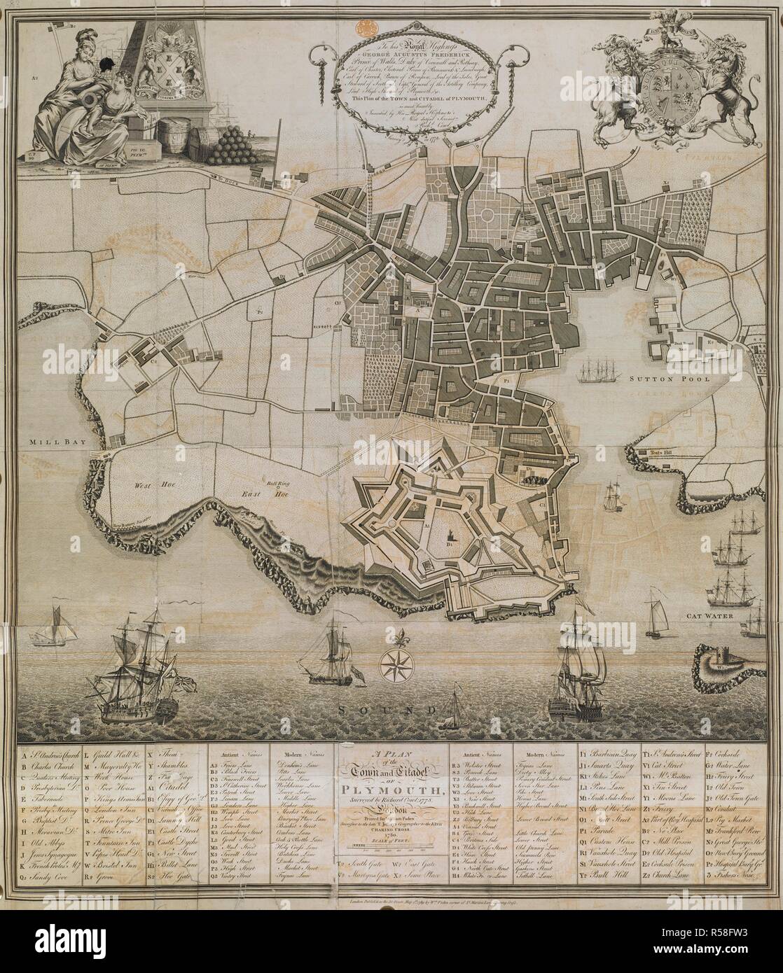 A Plan of the Town and Citadel of Plymouth. London : Faden, 1780 ...
