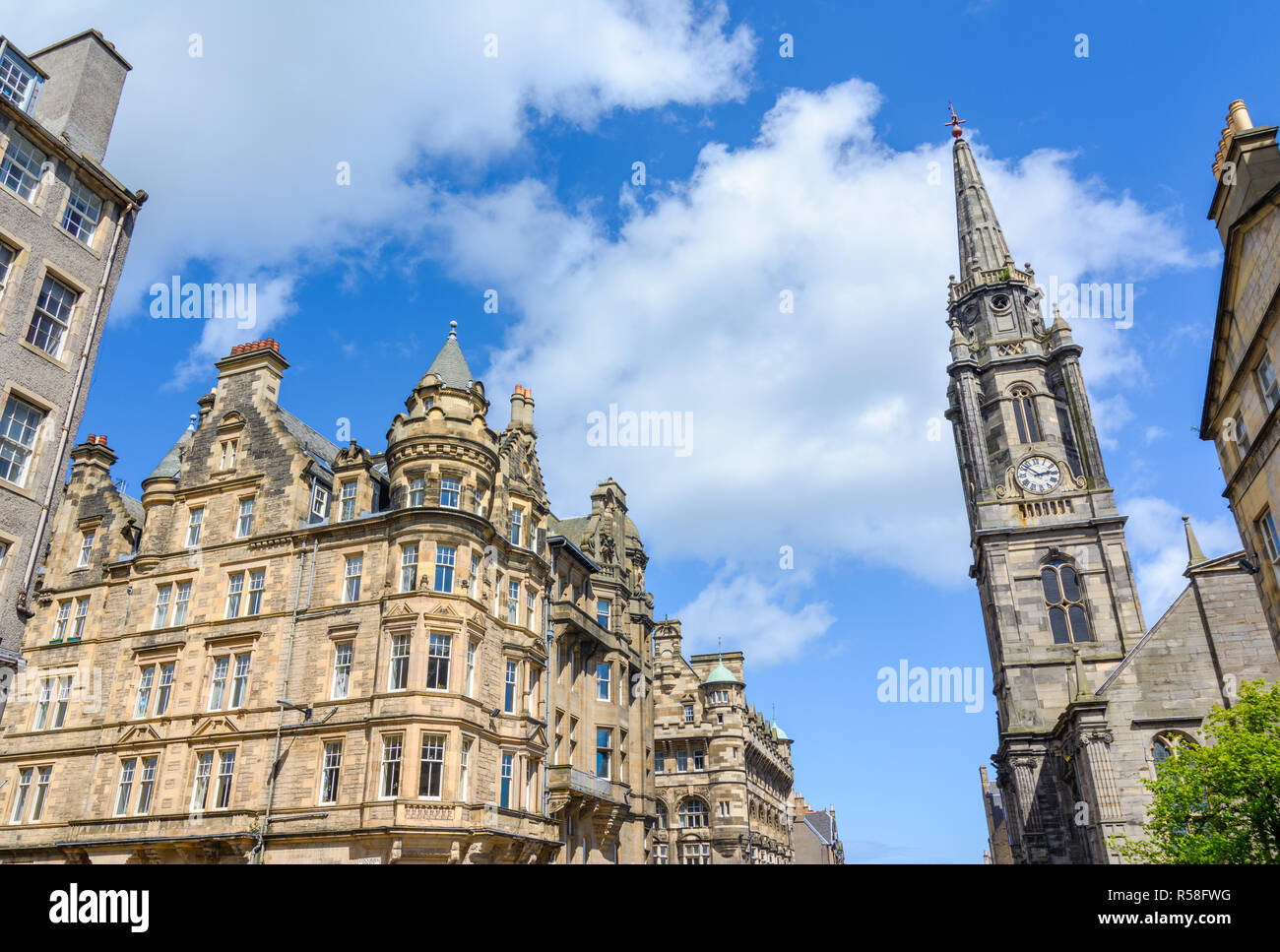 Tower of the The Tron Kirk-Edinburgh landmark, Scotland,UK Stock Photo ...