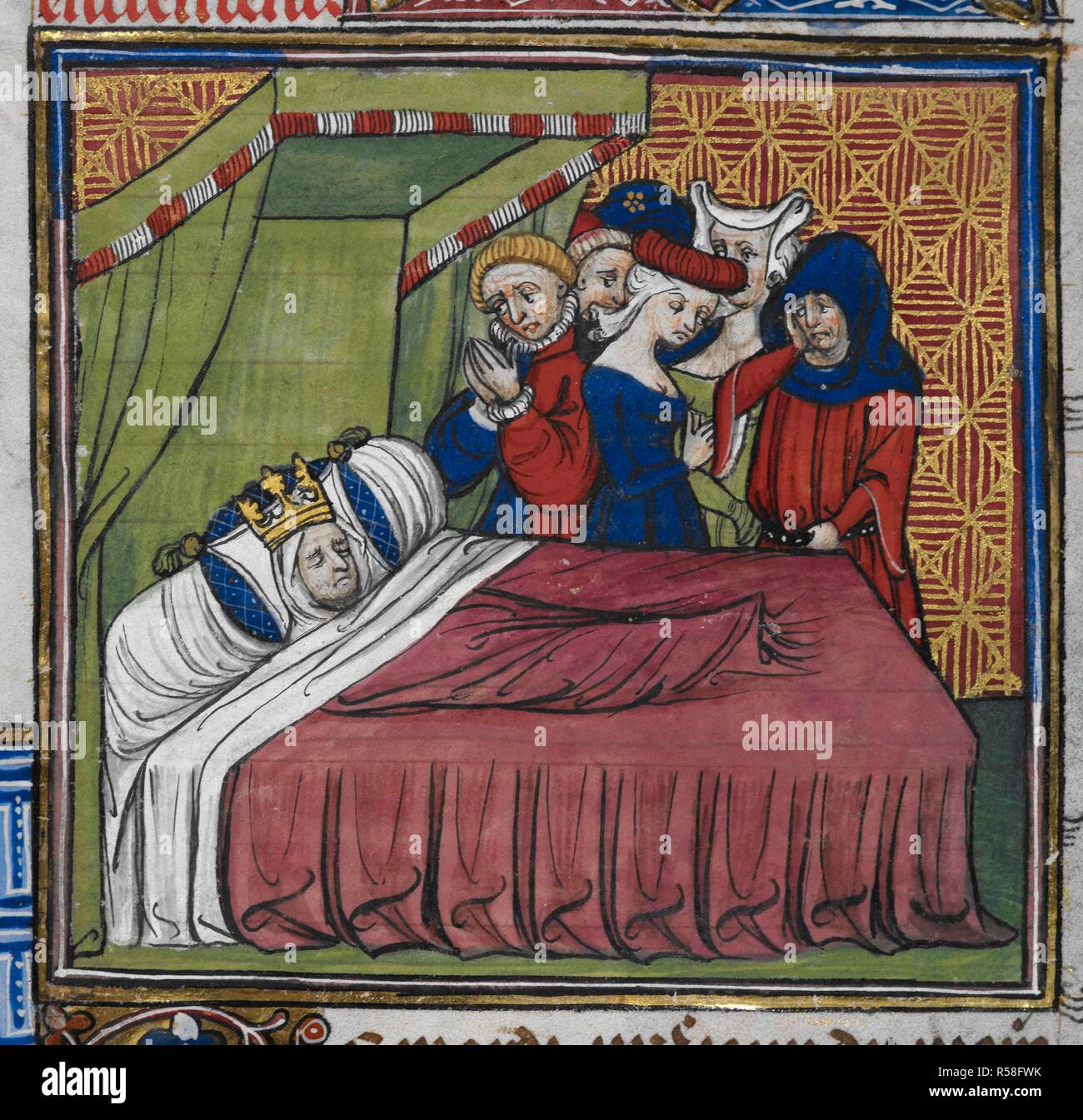 The King of Navarre does homage to the King of France. CHRONIQUES DE ...