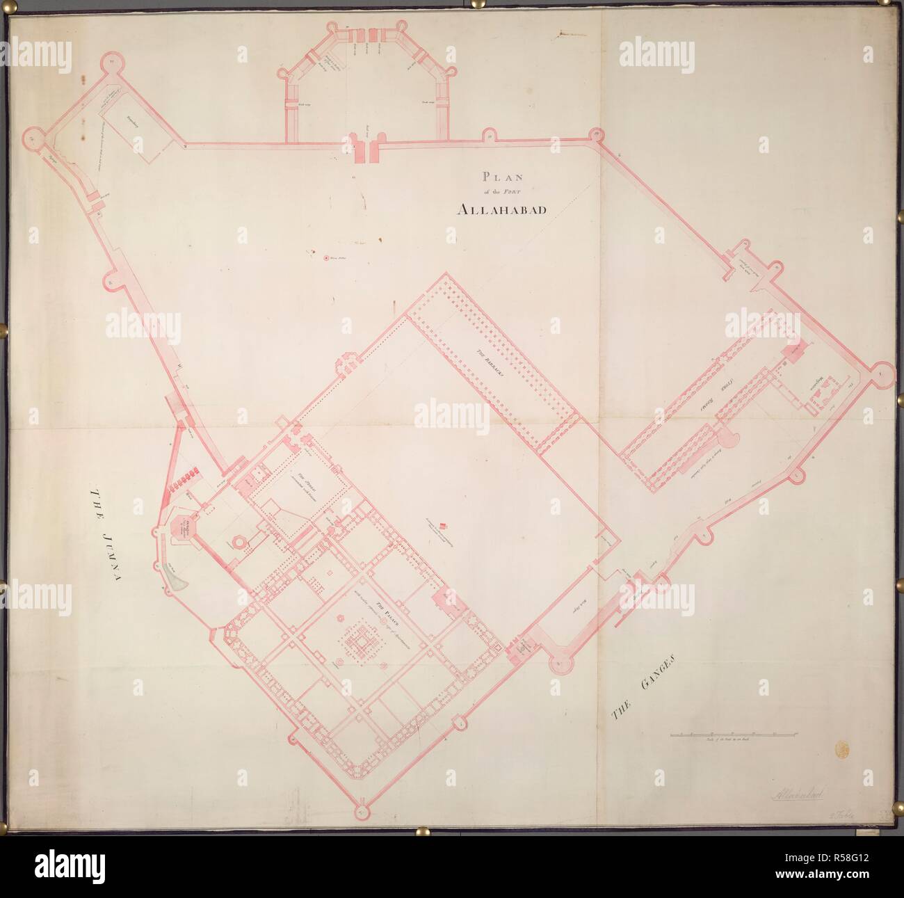 A plan of the Fort of Allahabad. A plan of "the Fort of Allahabad ...