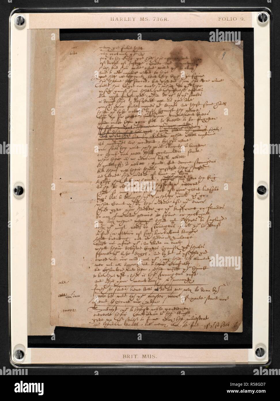 Shakespeare manuscript hi-res stock photography and images - Alamy