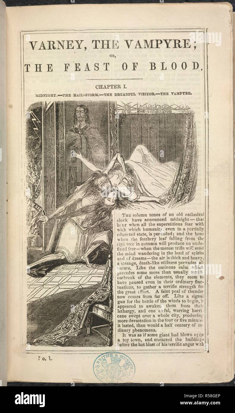 Midnight. Varney the Vampyre; or, the Feast of blood. A roma. E. Lloyd ...