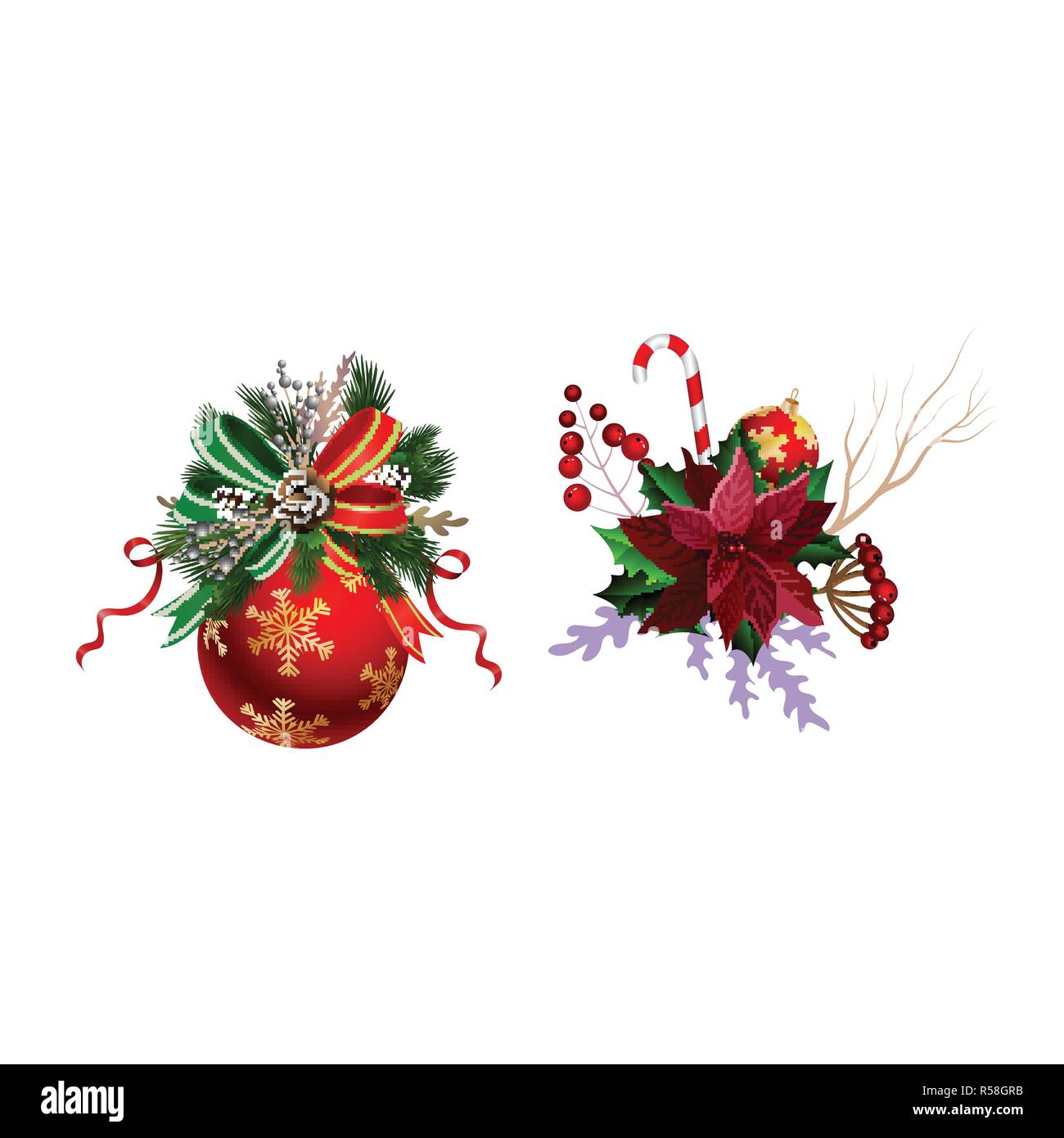 Christmas tree inscription merry Stock Vector Images - Alamy