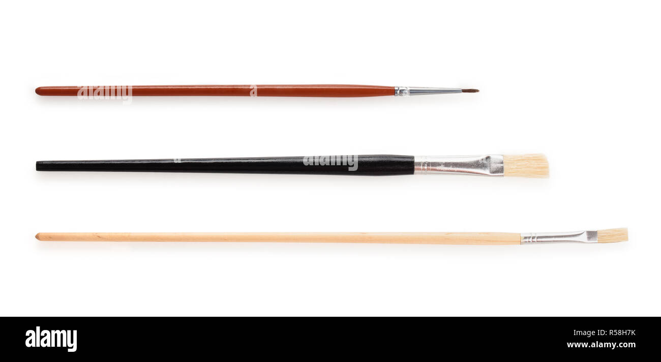 Set of paint brushes Stock Photo - Alamy