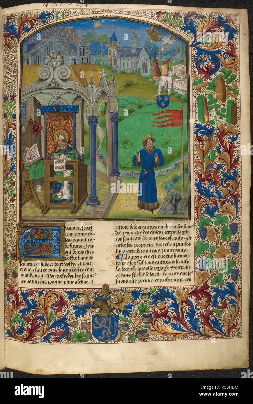 St. Augustine, writing, and Charles V; landscape, church, &c. S ...