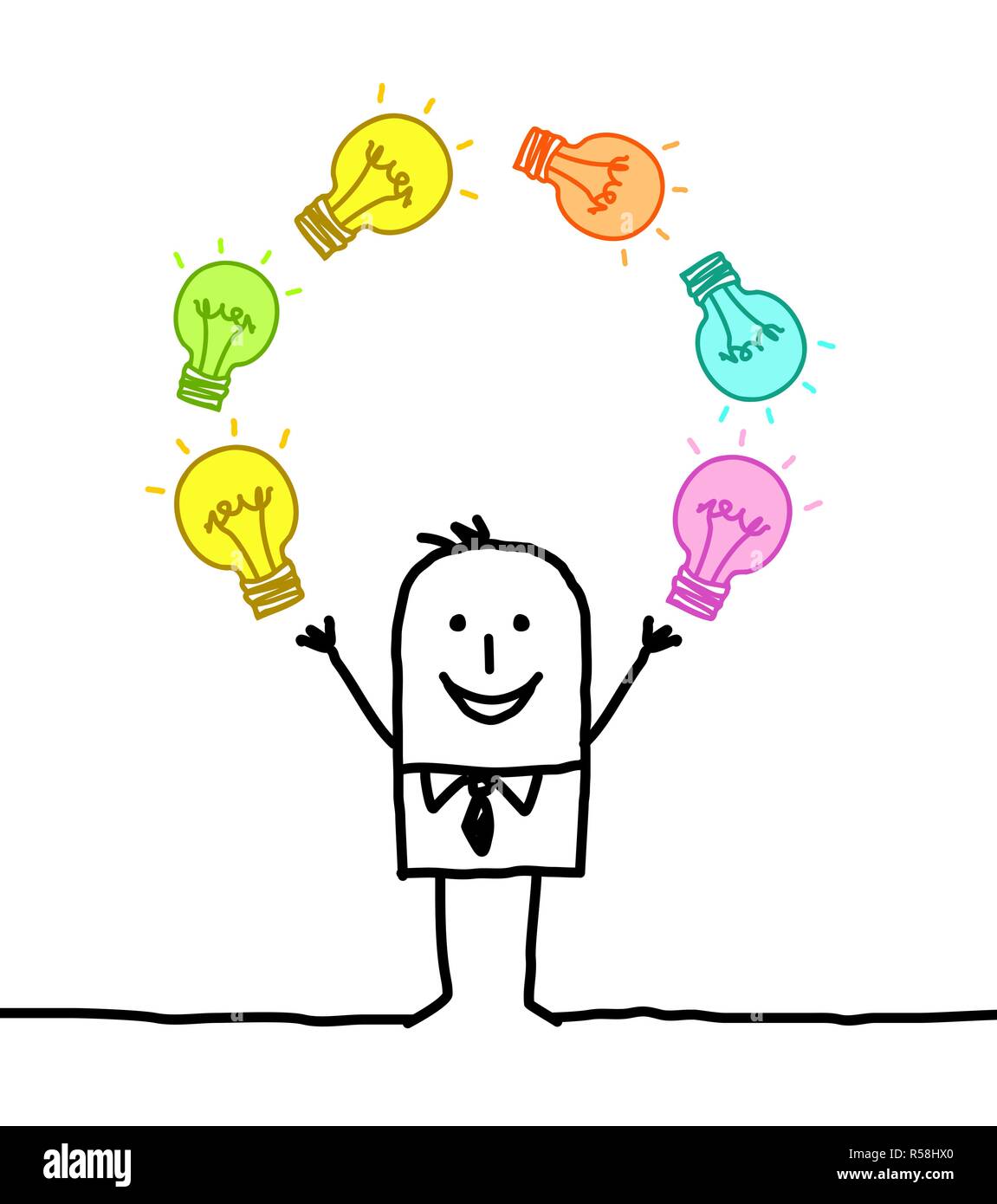 Smart Bulbs Stock Vector Images - Alamy