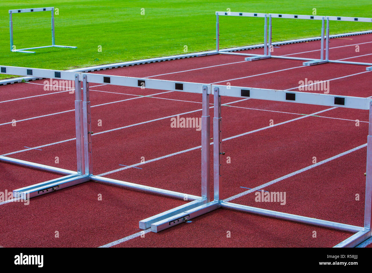 Athletics hurdles hi-res stock photography and images - Alamy