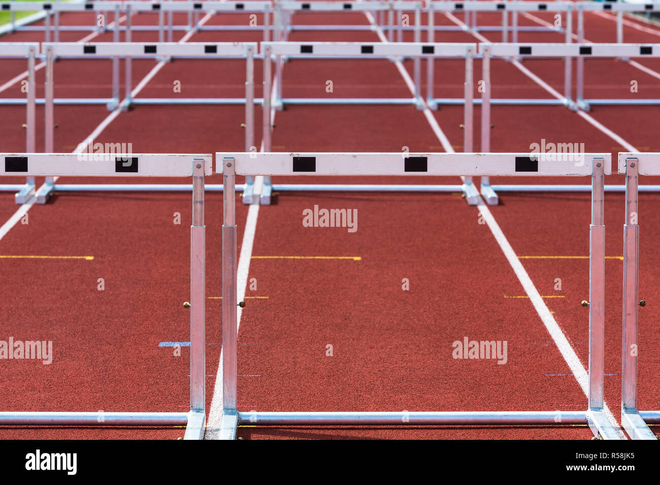 Athletics hurdles hi-res stock photography and images - Alamy