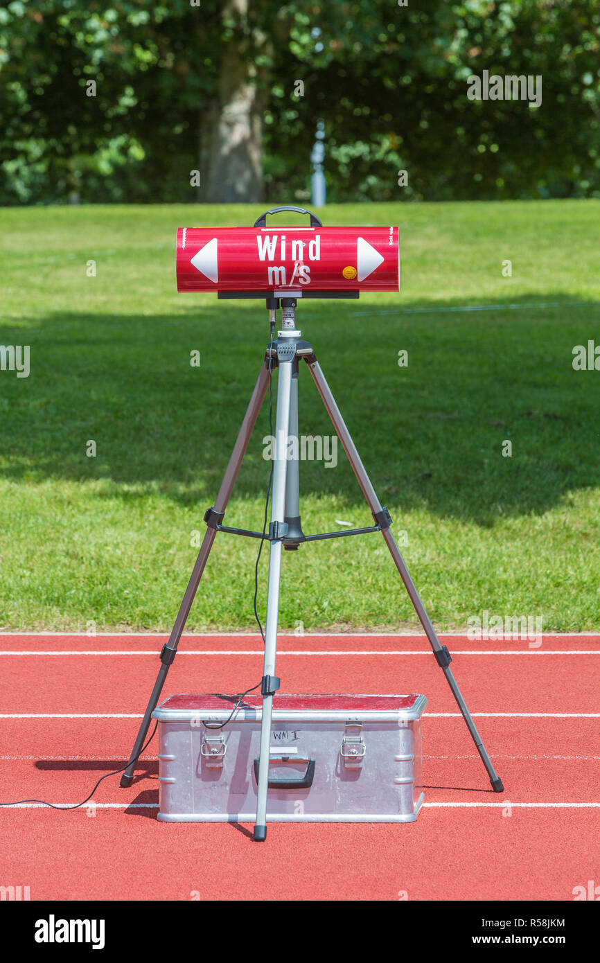 anemometer in the sports stadium Stock Photo - Alamy