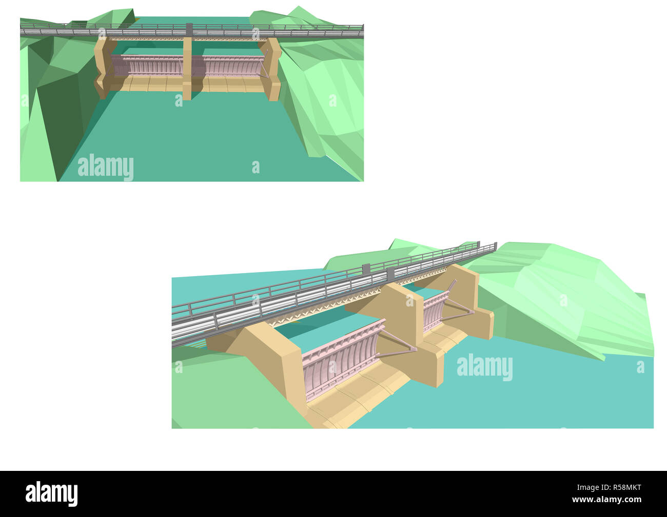 Project dam Cut Out Stock Images & Pictures - Alamy